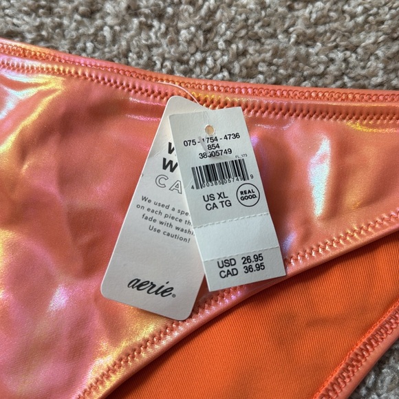 aerie | Swim | Aerie Cheeky Metallic Foil Bikini Bottom | Poshmark